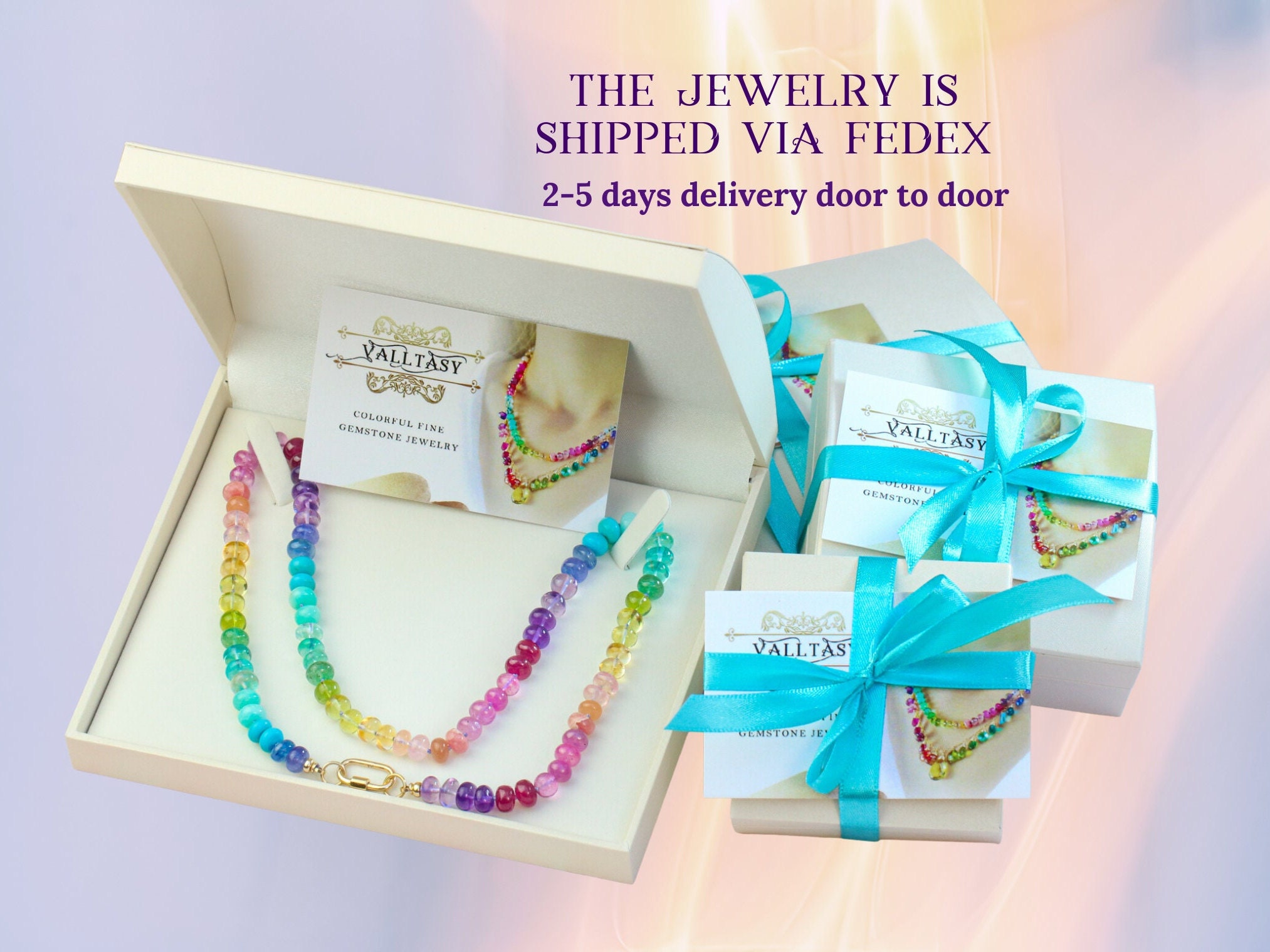 14K Solid Gold Rainbow Moonstone Drop Necklace